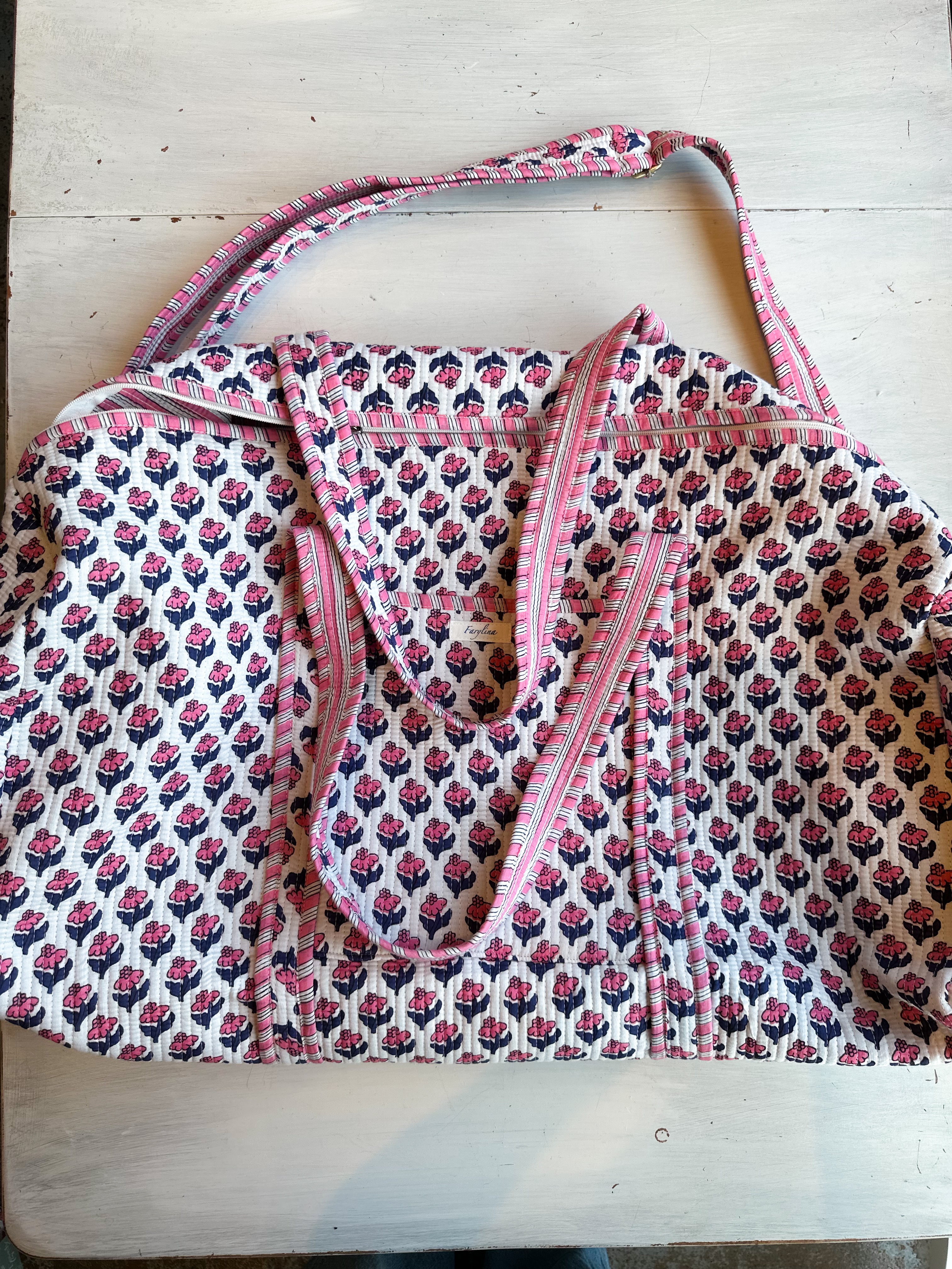 Large Quilted Duffle Bag – The Lovely Fig